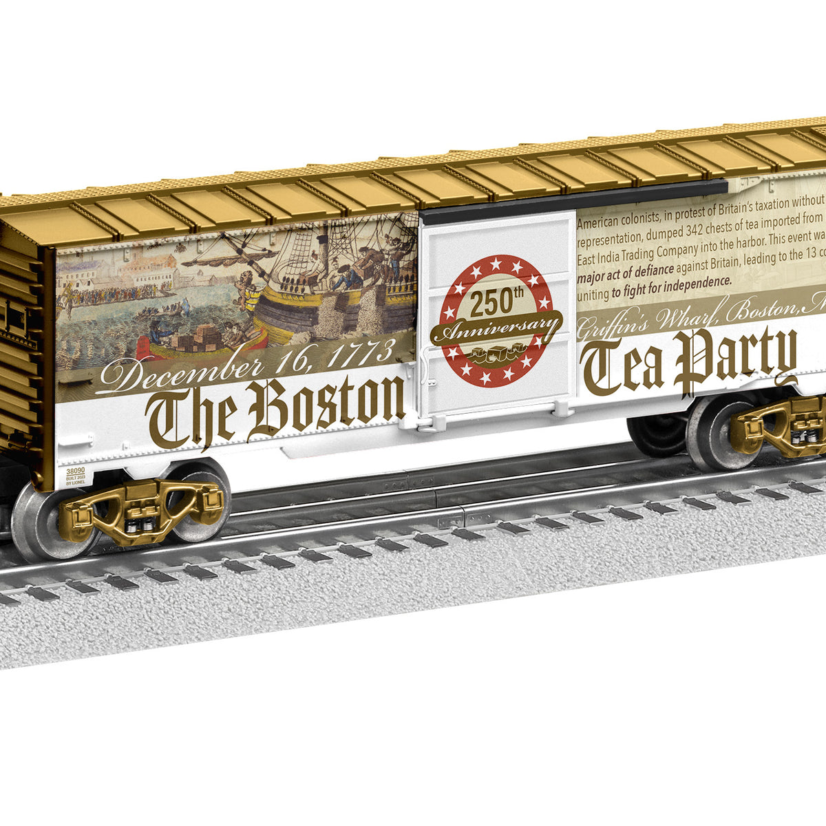 Lionel® Boston Tea Party MUSA Boxcar – Trains.com Store