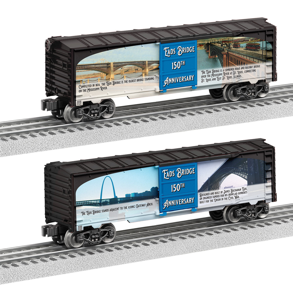 Lionel® Eads Bridge 150th Anniversary MUSA Boxcar – Trains.com Store