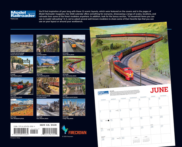 Model Railroader 2026 Calendar – Trains.com Store