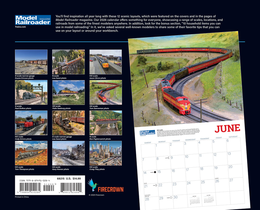 Model Railroader 2026 Calendar – Trains.com Store