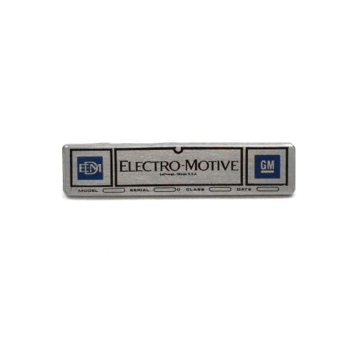 EMD Rectangle Builder's Plate Pin – Trains.com Store