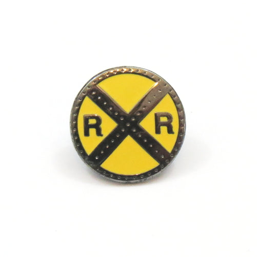 Railroad Crossing Pin Yellow – Trains.com Store