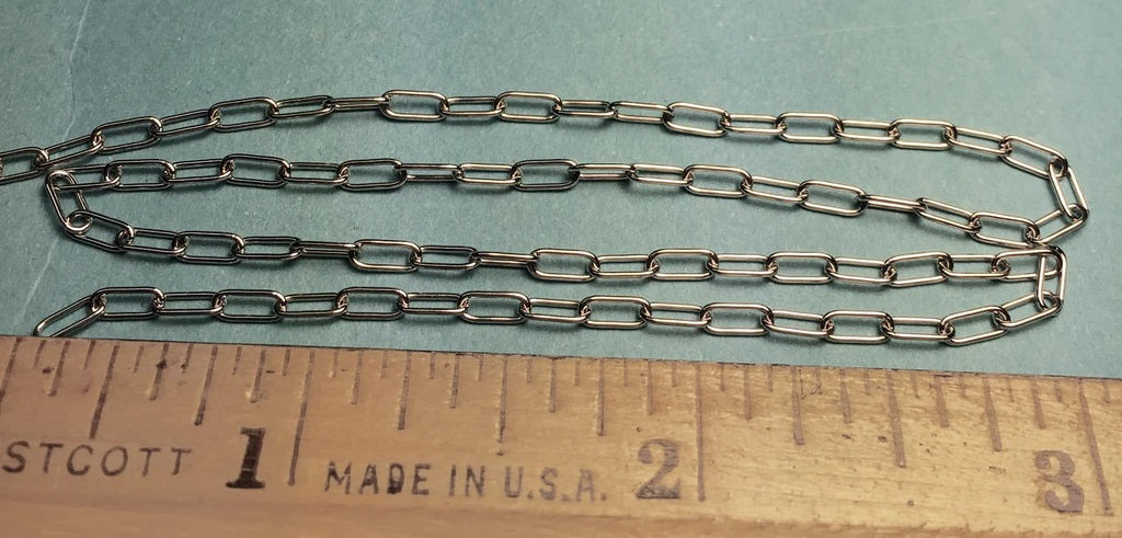 Miniature Silver Chain - 6 Links Per Inch – Trains.com Store