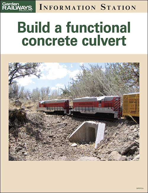 Build a functional concrete culvert – Trains.com Store