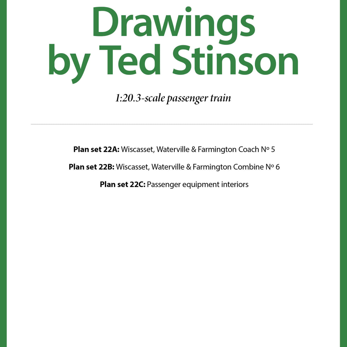 Scale Passenger Train Drawing PDF – Trains.com Store