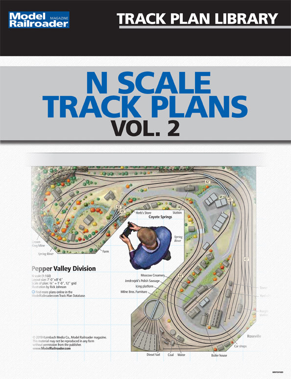 Track Plan Library N Scale Track Plans Vol 2 – Trains.com Store