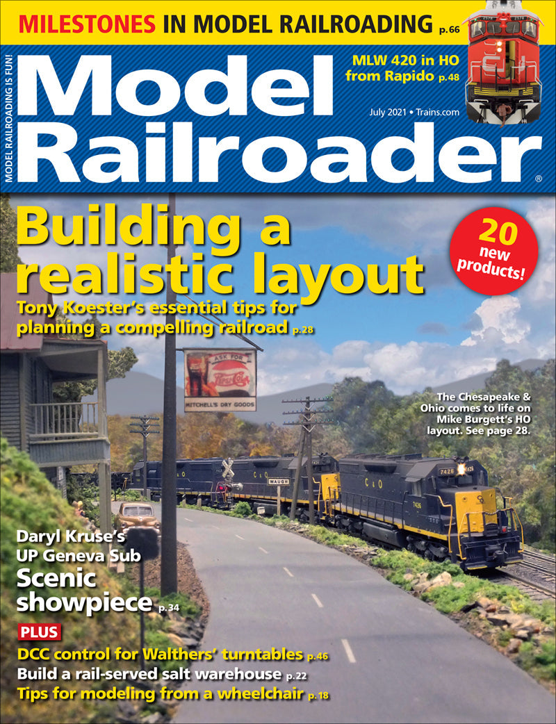 Model Railroader July 2021 – Trains.com Store